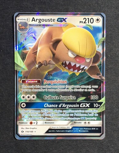 Carte Pokémon Française Argouste GX comme neuf 100/149 | eBay