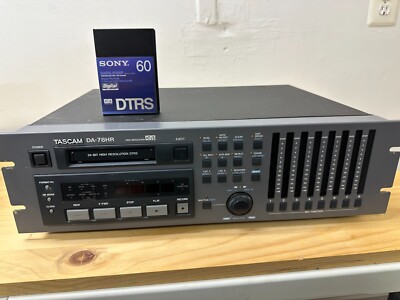 Tascam DA-78HR 8-Track Multitrack DTRS Tape Digital Recorder w/ 2 snake ...