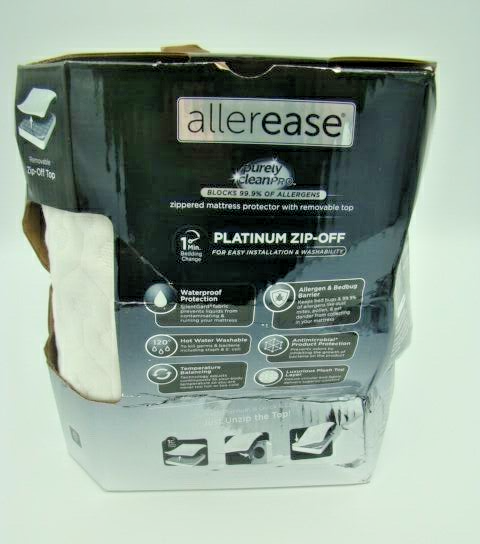 Allerease Platinum Temp Balancing Zip-Off Top Mattress Protector Twin NIB DMG | eBay