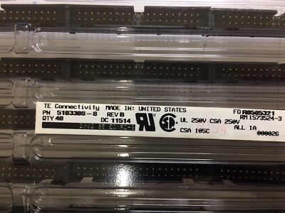 5103308-8 TYCO CONN HEADER VERT 40POS 2.54MM ROHS 6 PIECES | eBay