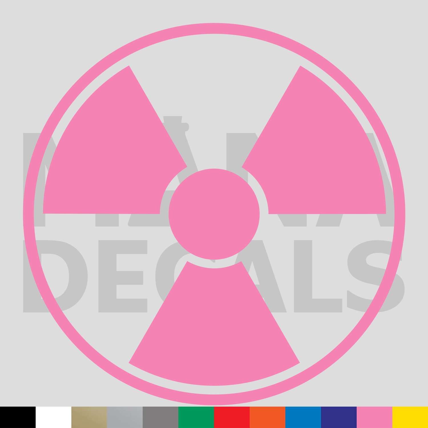 Radioactive Symbol Vinyl Die Cut Decal Sticker - Radiation Danger ...