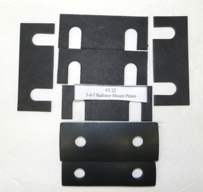 55 56 57 Chevy New Radiator Support Mounting Plates 1955 1956 1957 ...