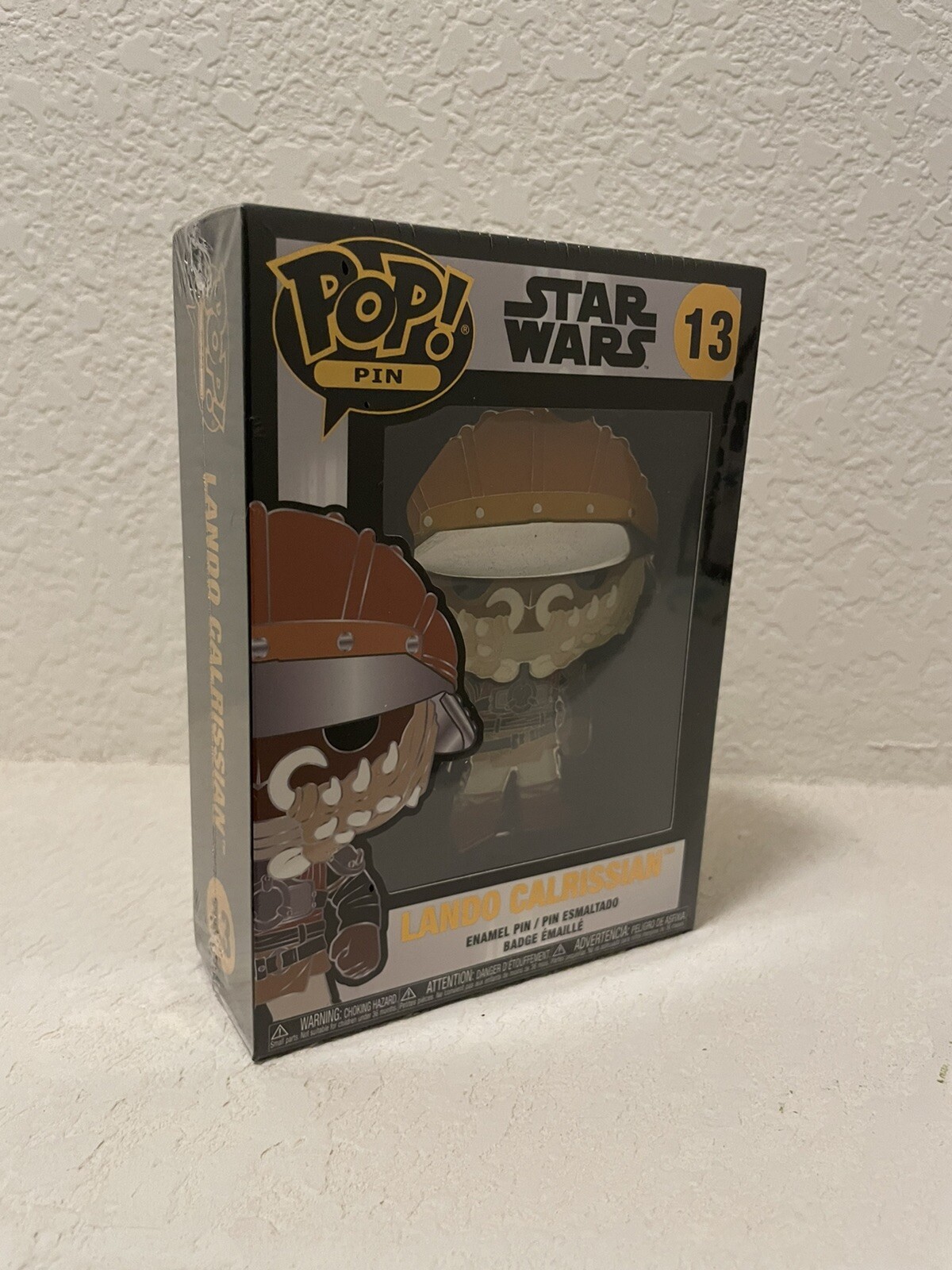 Star Wars Lando Calrissian - Funko Pop Pin - 4 Inch Enamel Pin w Stand ...