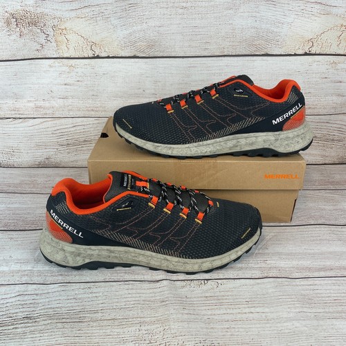 Merrell Fly Strike Mens Sz 15 Trail Running Shoes Black Tangerine ...