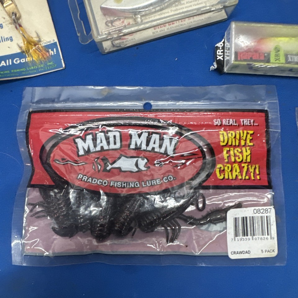 35 Vtg Fishing Lures Crankbait Spoons Most NOS Lit’l Dumpli Rapala ...