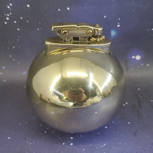 Art Deco Machine Age 1930s Chromium Ball Sphere Form Table Lighter ...
