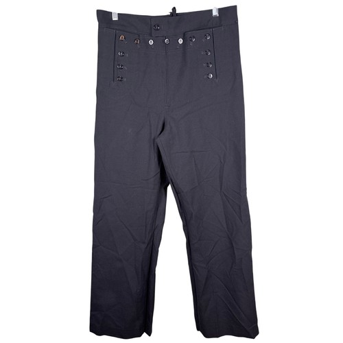 DLA Sailor Pants Mens Size 35L Cracker Jack Wool High Rise Straight ...