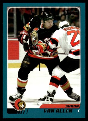 2003 Topps #213 Shaun Van Allen - Ottawa Senators | eBay