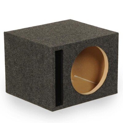 QPOWER SINGLE 12″ 12 INCH BASS VENTED SLOT-PORTED EMPTY SUBWOOFER BOX ...