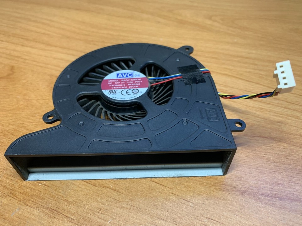 Lot of 5 Dell Y4XGP CPU Cooling Fan Delta BUB1112DD / AVC BAZA 1125R2U ...