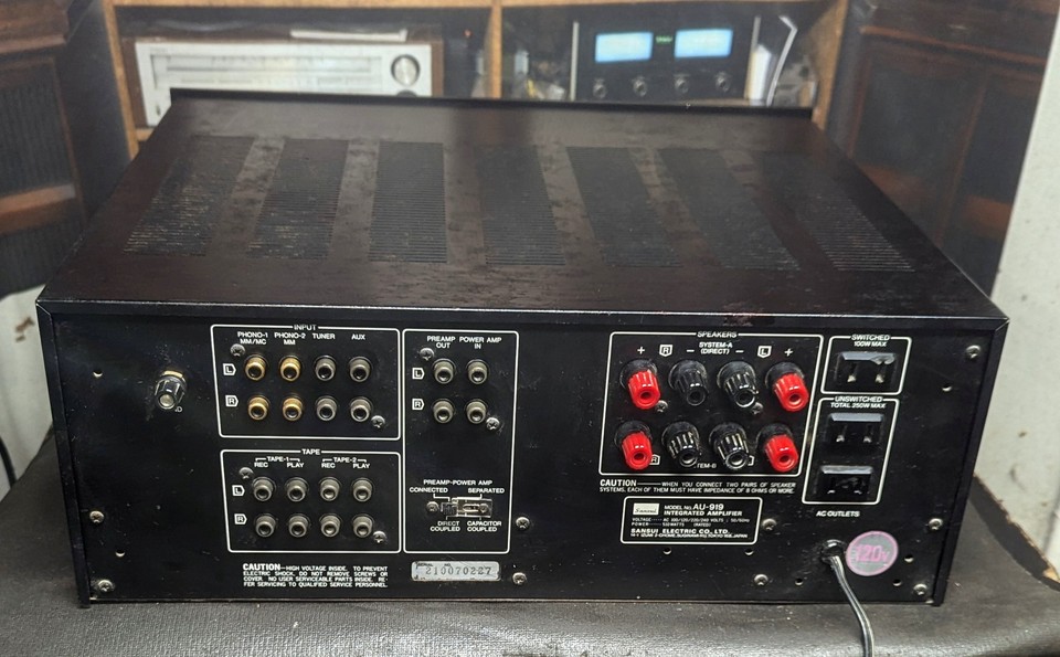 Sansui AU-919 integrated amplifier. Classic black face unit | eBay