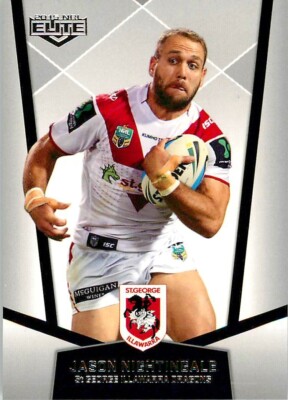 2015 ST GEORGE ILLAWARRA DRAGONS NRL Card JASON NIGHTINGALE Elite | eBay