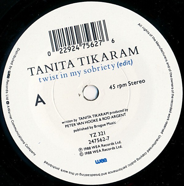 Tanita Tikaram - Twist In My Sobriety (7", Single) | eBay