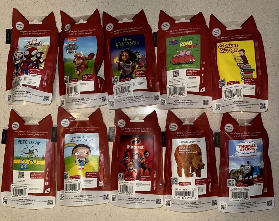 Lot Of (10) Tonies Audio Storytime Characters for Toniebox BRAND NEW | eBay