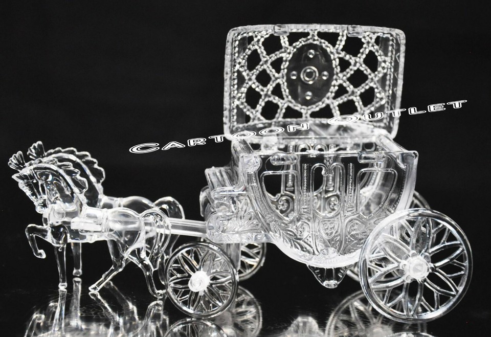 Royal Vintage Cinderella Horse and Carriage Coach Cake Topper Clear ...