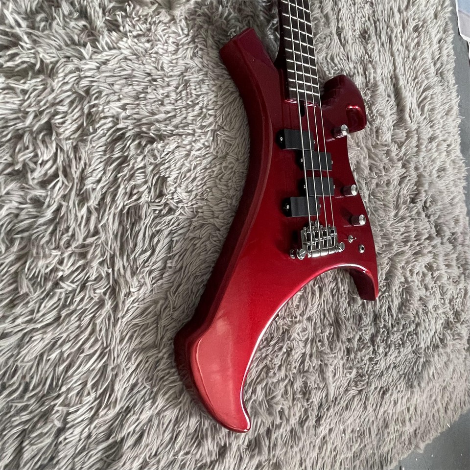 4 Strings Buzzard John Entwistle Electric Bass Guitar Red 24 Frets ...