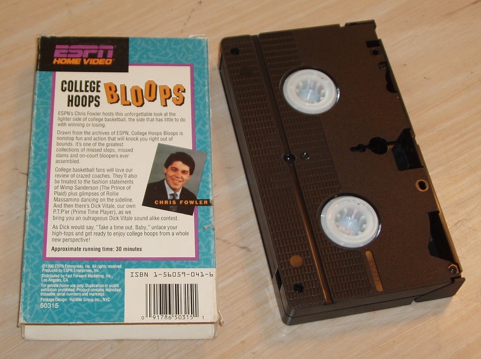 ESPN Home Video - College Hoops Bloops (VHS, 1990) 91786503151 | eBay