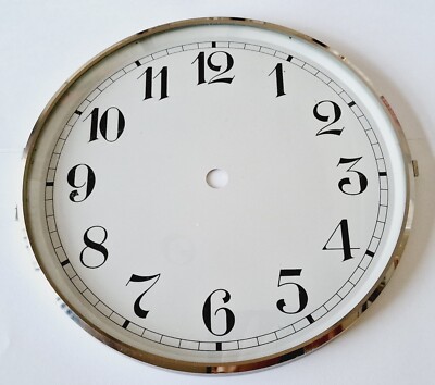 Chrome Clock Bezel and Glass 180mm Arabic Dial German Made Quality | eBay