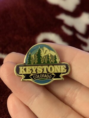 Vintage Keystone Colorado Gold Tone Enamel Lapel Pin (GW5) | eBay
