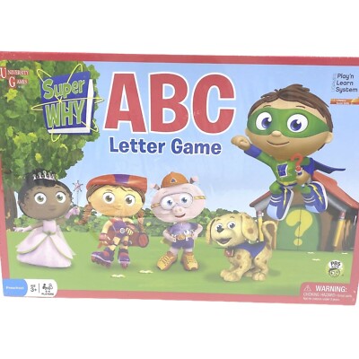 Super Why ABC Letter Game Preschool Literacy Social Skills Ages 3 And ...