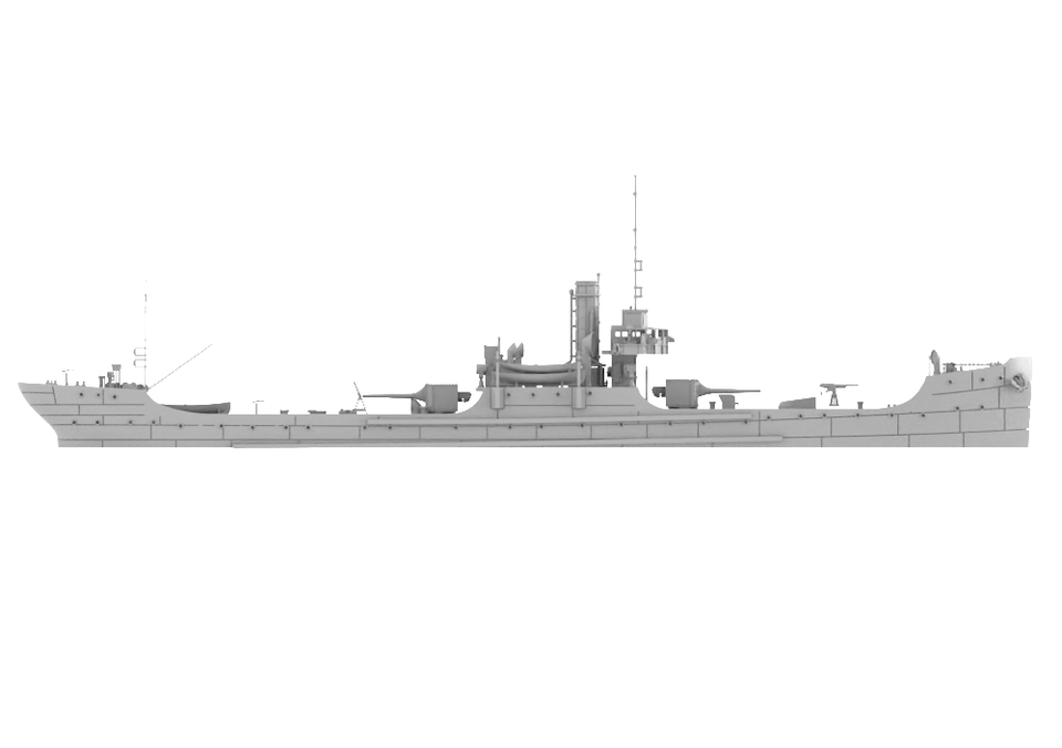SSMODEL 1/700 Military Model Kit France Arras Class Submarine Chaser ...