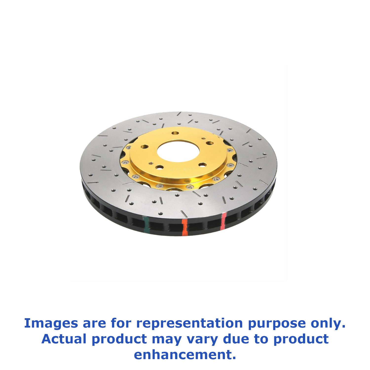 DBA Front Drilled Slotted 5000 Series 2 Pc Rotor for Subaru Impreza WRX ...