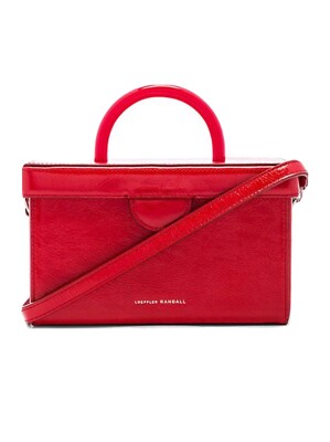 Loeffler Randall*RARE*Bella Mini Bright Red Leather Box Bag ...