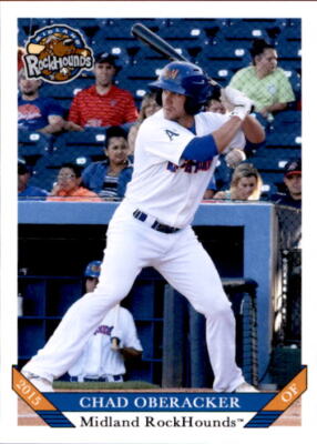 2015 Midland RockHounds Grandstand #21 Chad Oberacker Erie Pennsylvania ...