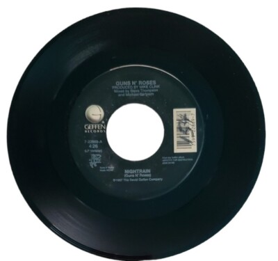 Guns N Roses - Nightrain / Reckless Life - Tested Vinyl Hard Rock 45 ...
