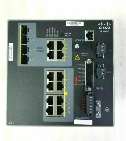 Cisco IE-4000-8GT4G-E 12 Ports Network Switch for sale online | eBay