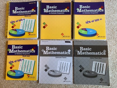 Abeka Basic Mathematics Complete Teacher & Child Kit 7th Grade (Like ...
