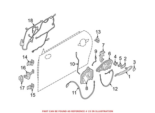 For BMW Genuine Door Hinge Front Right Lower 41517284536 | eBay