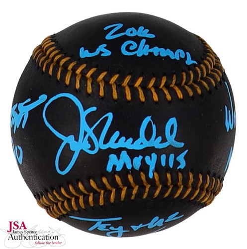💥Joe Maddon💥 Cubs Signed Baseball inscribed 2016 World Series Autograph ...