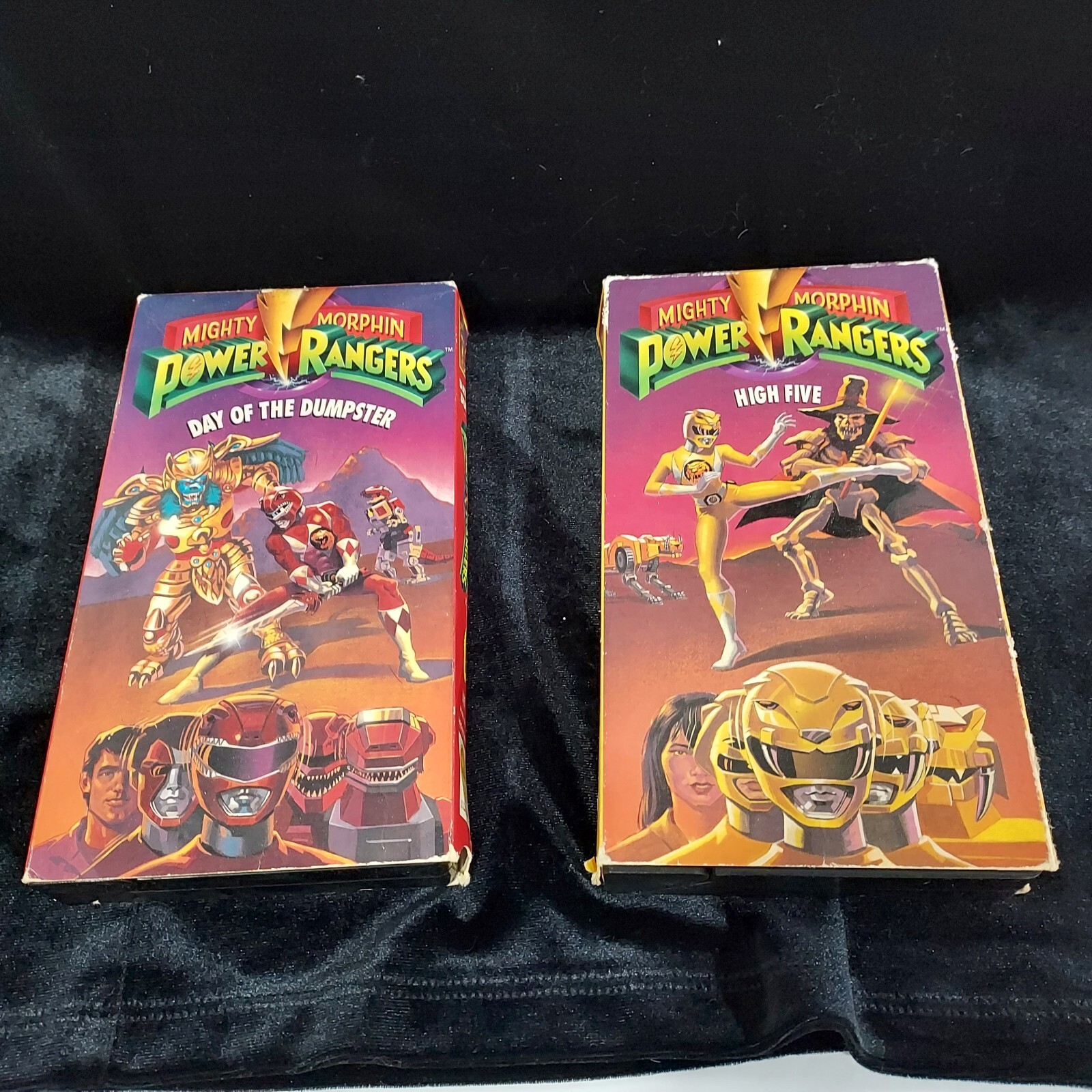 Power Rangers VHS Tapes Day of the Dumpster & High Five Vintage Lot of ...