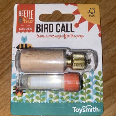 Beetle & Bee Garden Bird Call By Toysmith Brass and Wood Friction Bird ...