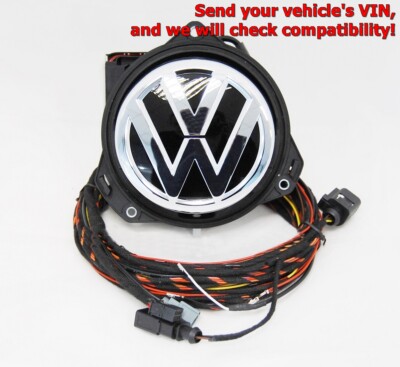 New OEM VW GOLF 7.5 2017- Highline RVC Rear View Camera Logo Emblem ...