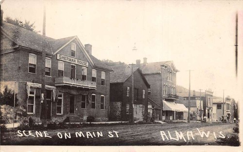 Alma Wisconsin Main Street Real Photo Vintage Postcard AA83176 | eBay