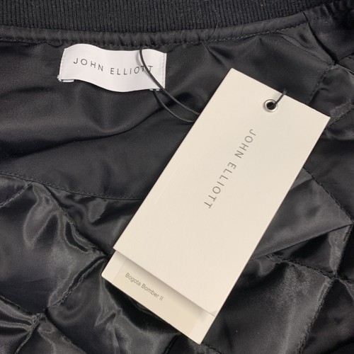 JOHN ELLIOTT Bogota II Size S Black Nylon Zip Up Bomber Jacket | eBay