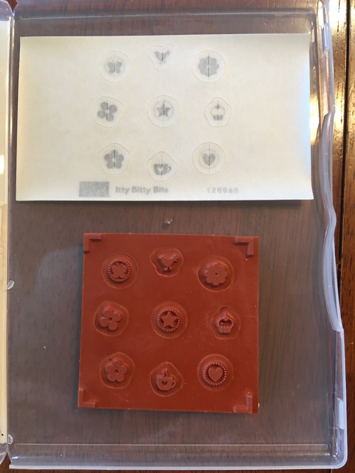 Stampin' Up Itty Bitty Bits 9 Tiny Cling Mount Stamps Scrapbooking ...