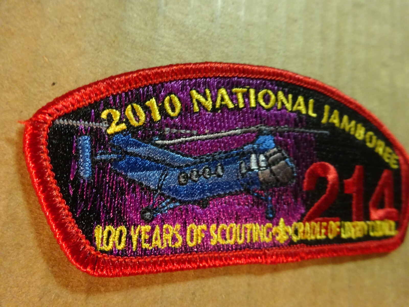 CRADLE OF LIBERTY COUNCIL Troop 214 Patch 2010 BSA National Jamboree ...