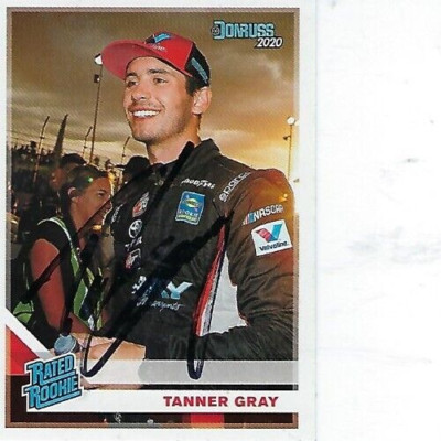 TANNER GRAY SIGNED 2020 PANINI DONRUSS RACING #19 RATED ROOKIE - NASCAR ...