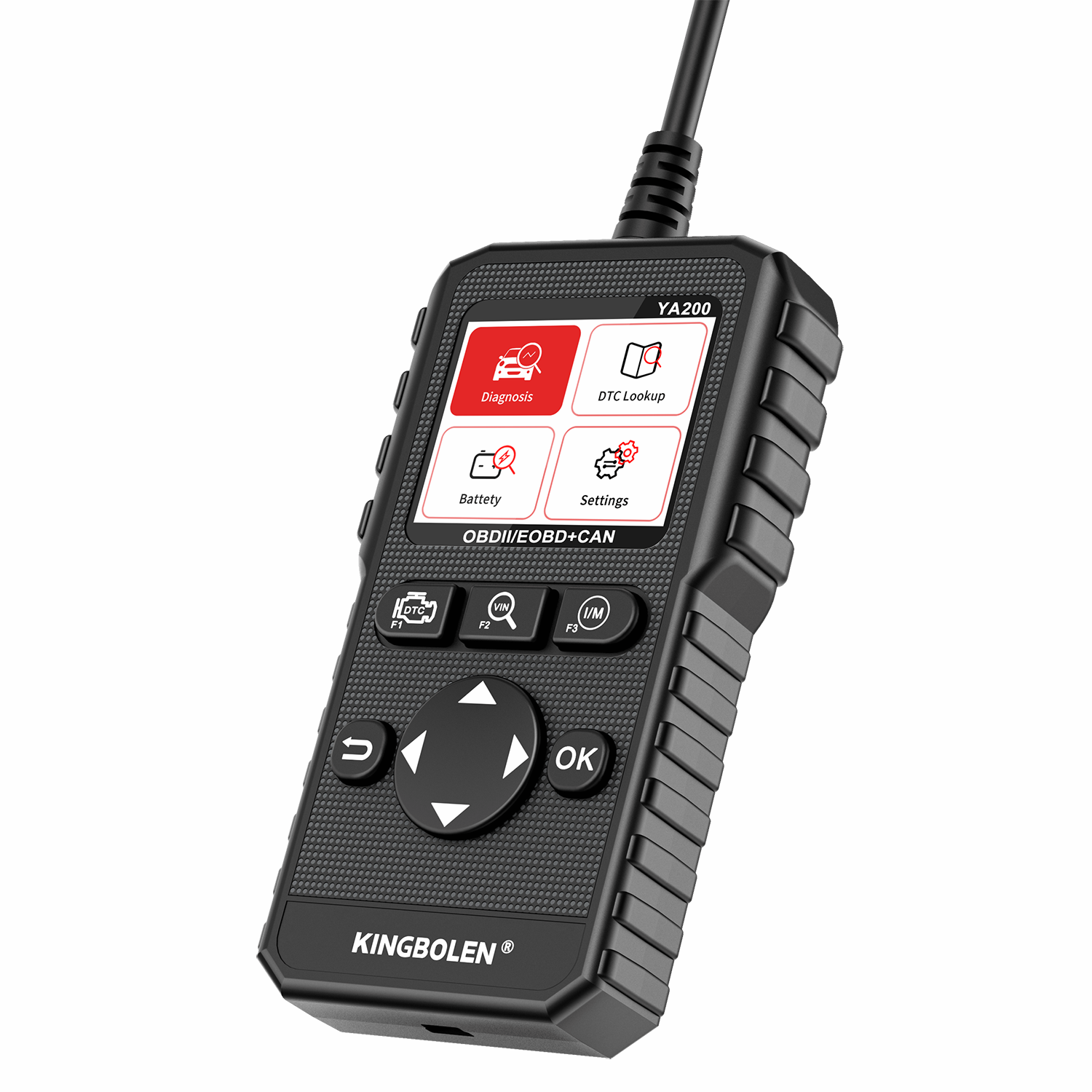 Kingbolen YA200 Auto OBD2 Diagnostic Scanner Car Check Engine Light ...