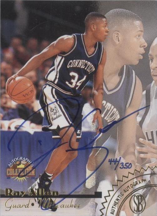 1996 Score Board Autographed Collection - Autographs Ray Allen Gold ...