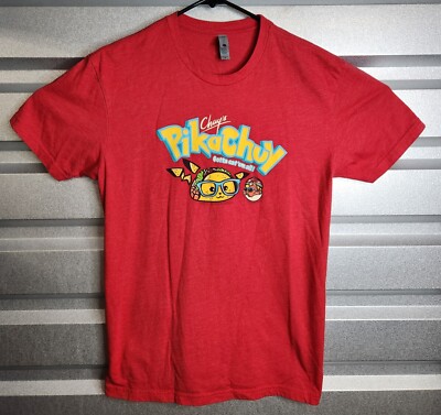 Chuy's Pikachuy Pokémon Shirt Mens Size Medium Bright Red Short Sleeve ...
