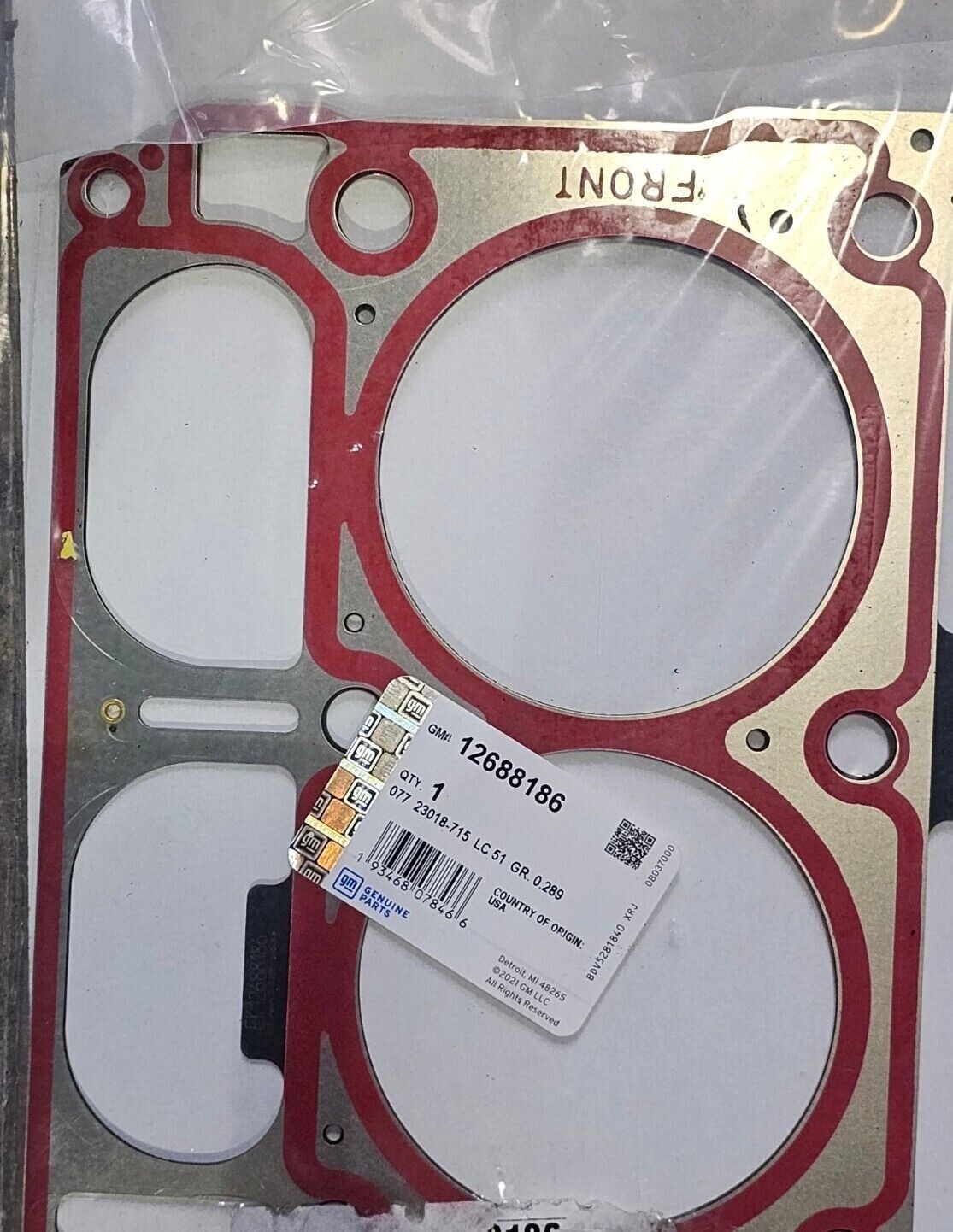 6.6L L8T GENUINE GM OEM Head Gasket (SINGLE) PN 12688186 | eBay