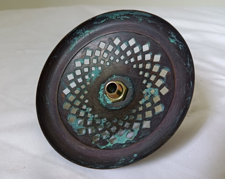 Vintage Antique Tiffany Lamp Heat Cap Stained Glass Shades Parts 3.94 ...