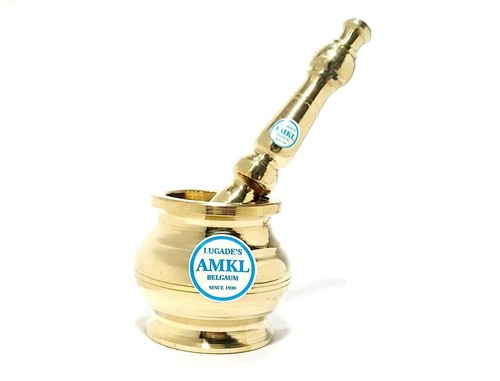 Brass Imam Dasta Mortar Pestle Set Okhli Masher Khalbatta | eBay