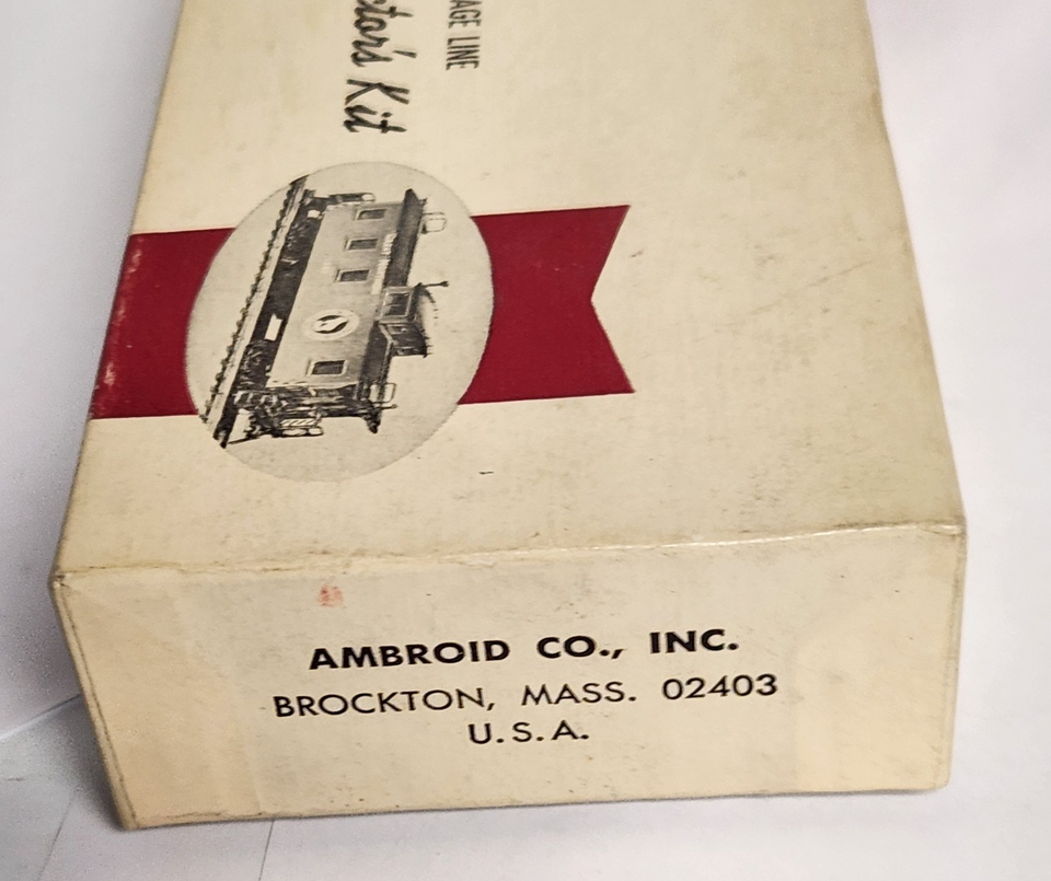 Vintage HO Ambroid H-24 Payroll Car Wooden Craftsman Kit | eBay