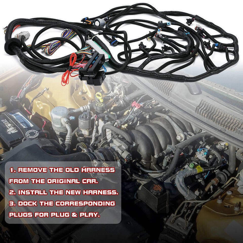 LS1 4L60E Stand Alone Harness For LS SWAP 4.8 5.3 6.0 03-07 Drive by ...