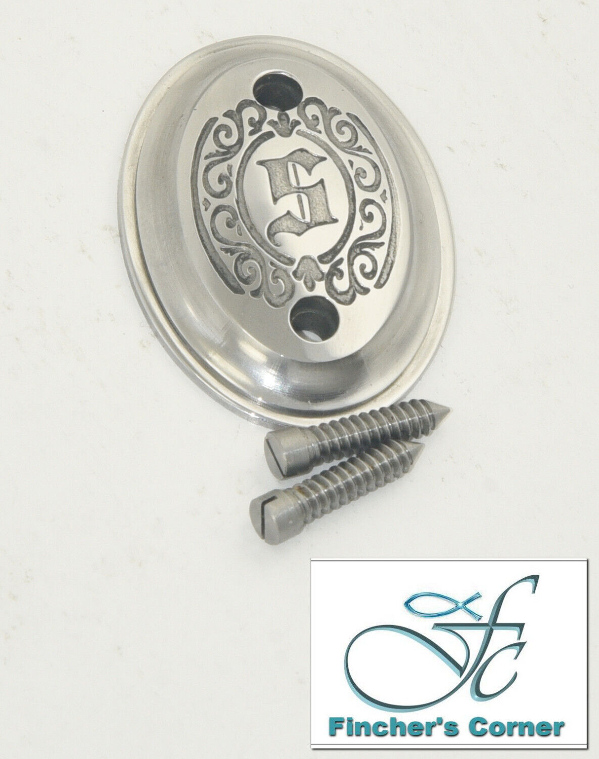 New Engraved Dakota Style Classic Jerry Fisher Rifle Grip Cap w/ Your ...